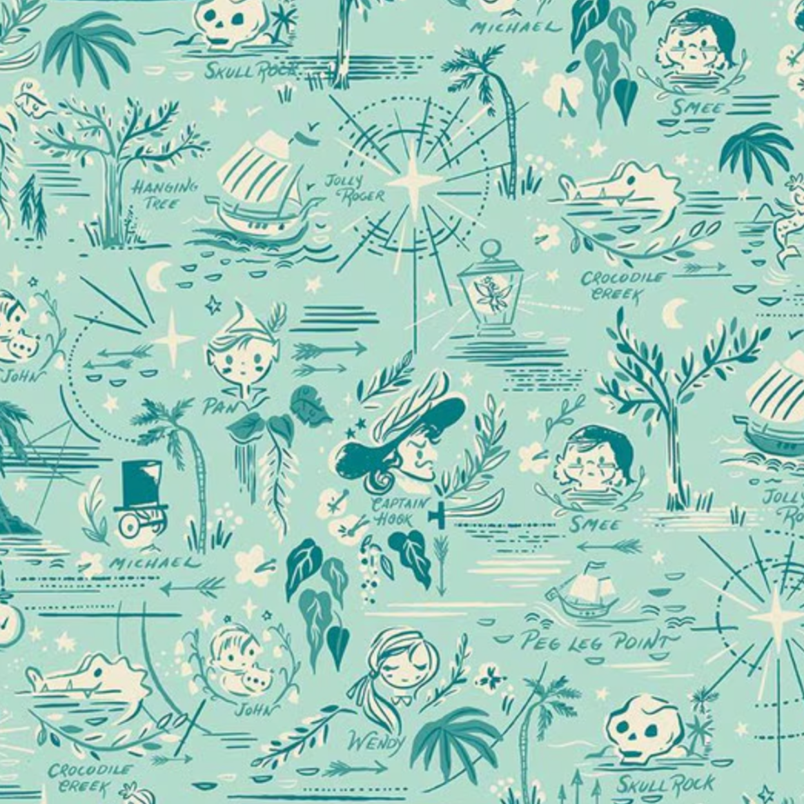 Neverland Map by Jill Howarth | Songbird – May The One-Fourth Be With You